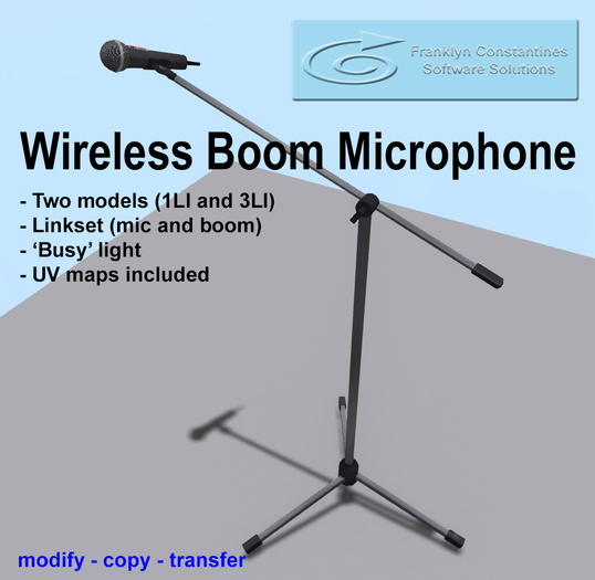 Second Life Marketplace - Microphone Boom MCT